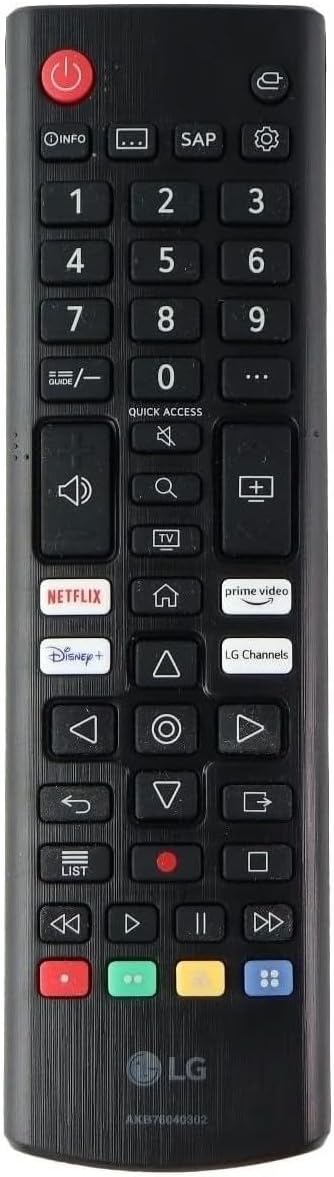 Amazon.com: LG OEM Remote Control for Select LG TVs - Black ...