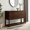 Amazon.com: Walker Edison Luna Modern 4-Drawer Buffet with Lower Shelf ...
