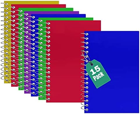 Amazon.com : Spiral Notebooks, Small Notepads - 4” x 6” Inch Memo Books ...