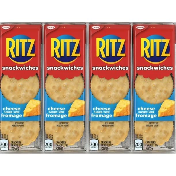 Amazon.com: Ritz Snackwich Crackers, Cheese Flavour, 8 x 38g, 304g/10 ...
