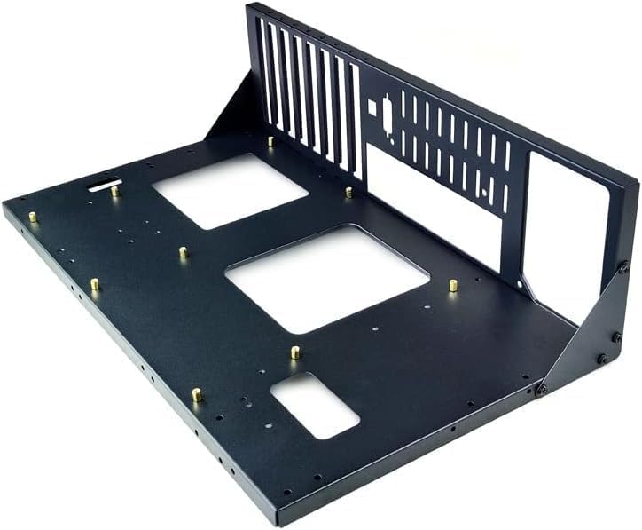 Yeiwenl DIY Gaming Computer Case, ATX Open Chassis Case Rack Open Air ...