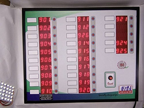 Supreme Wireless Call Bells System for 25 Users with High Glow Digital ...