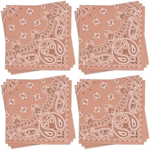 Amazon.com: Teling 2 Ply Western Party Bandana Napkins Disposable ...