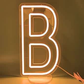 LED Letters Light 26 Alphabet 10 x 18 inch Neon Signs Dimmable Warm LED ...