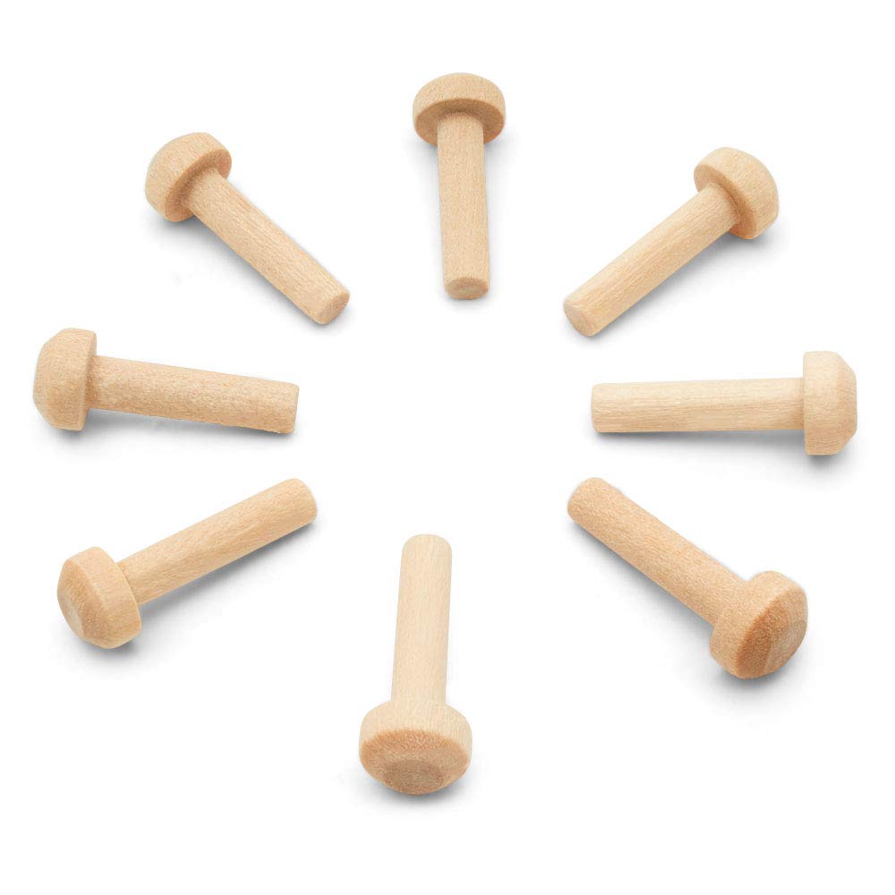 Amazon.com: Wood Axle Pegs 13/16-inch, Pack of 25 Mini Wooden Pegs for ...