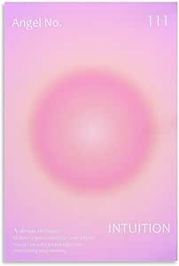Amazon.com: NCEKK Angel Number 111 poster Purple Aura wall art ...