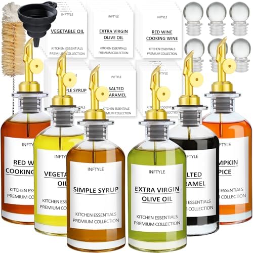 Amazon.com: Pafusen 2 Pack Olive Oil Dispenser Bottle, 12 oz Oil ...