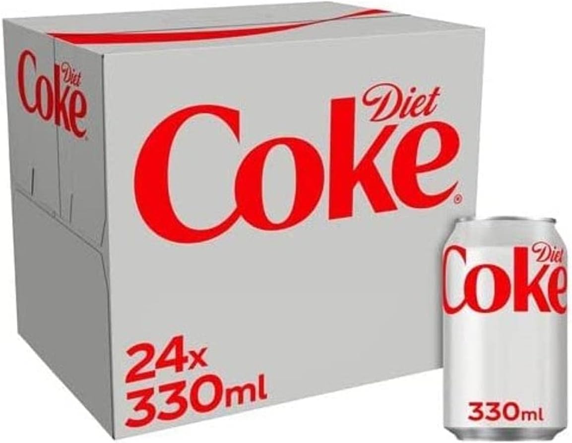 Diet Coke 24-Pack - 330ml Cans | Crisp and Sugar-Free Elixir for a ...