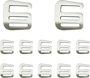Amazon.com: 12 Pcs Metal G Hooks Webbing Buckles Strong Quick Release ...