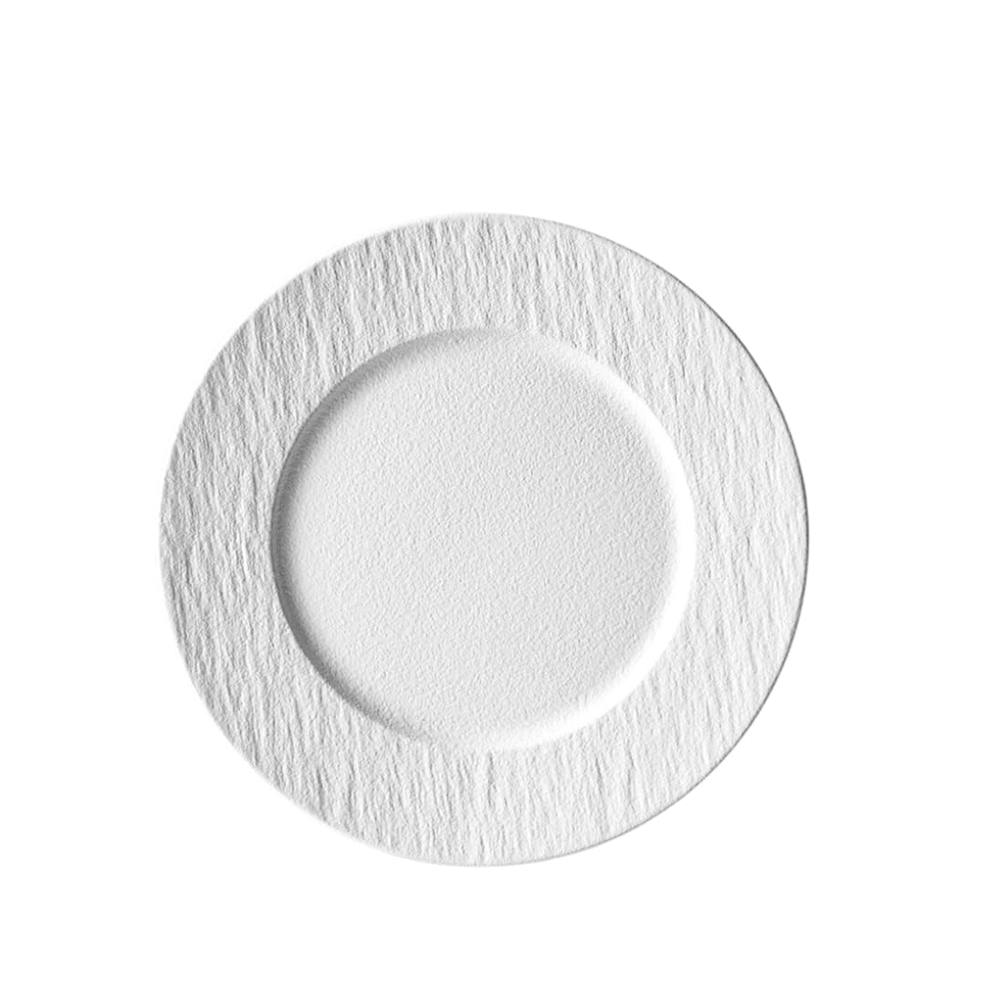 Amazon.com | Luxor Dish 10.5'' White Porcelain Dinner Plate – Textured ...