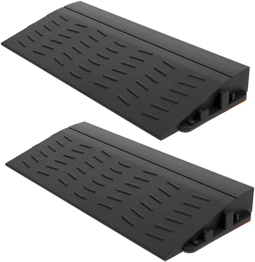 Amazon.com: Cabilock 2pcs Rubber Threshold Ramp Threshold Ramp Pad Rise ...