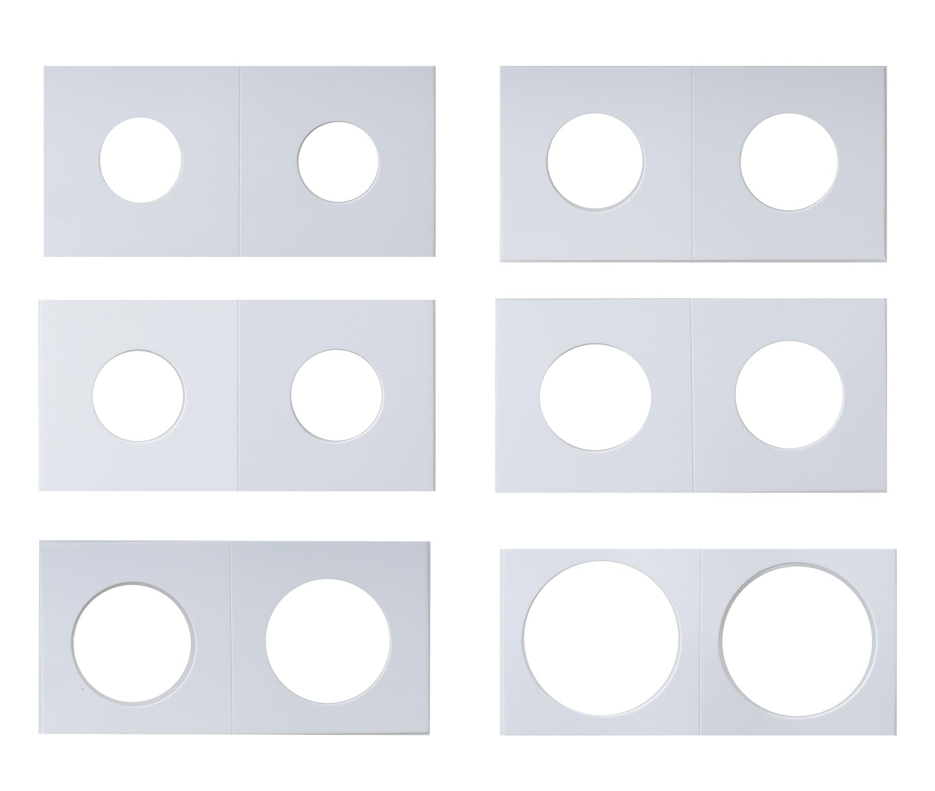 Amazon.com : SOWAKA 60 Pcs Coin Holder Cardboard 6 Assorted Size ...