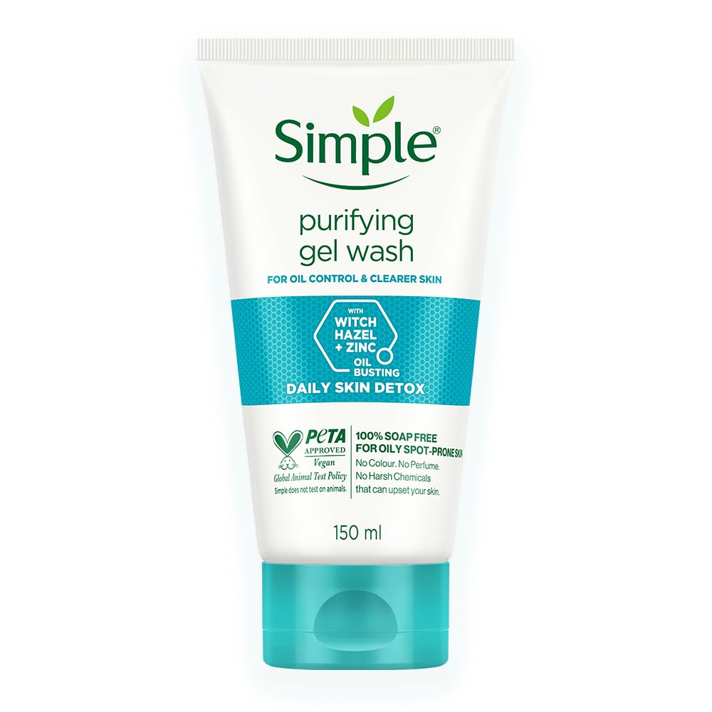 Simple Purifying Face Wash 150ml for oily, acne-prone, sensitive skin ...