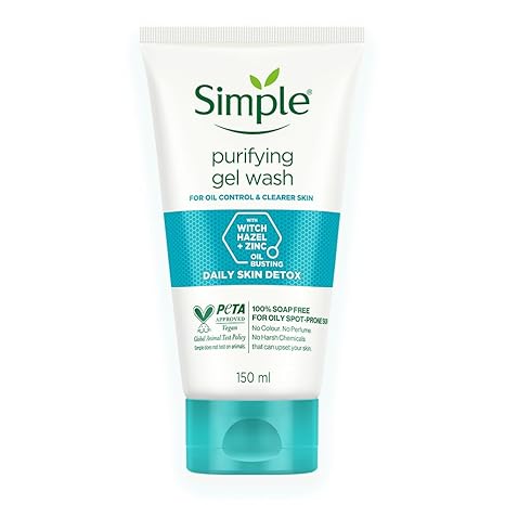 Amazon.com: Simple Daily Skin Detox Purifying Facial Wash, 150ml ...