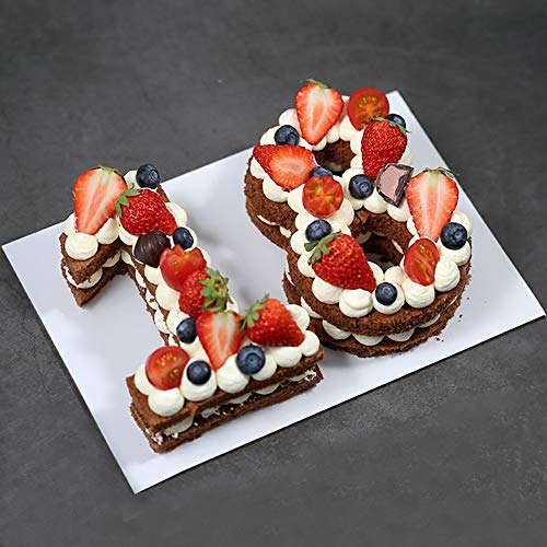 Snapklik.com : 0-8 Number Cake Stencils Flat Plastic Templates Cutting ...