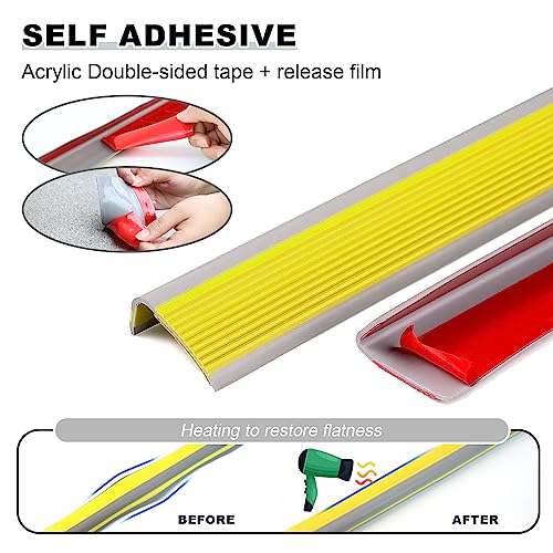 Snapklik.com : 10FT Stair Edge Protector, Self-Adhesive Stair Nosing ...
