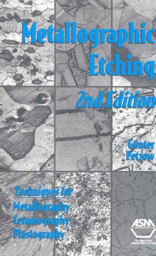 Metallographic Etching: Techniques for Metallotraphy, Ceramography, Plastography: Petzow, Gunter ...