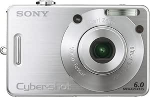Amazon.com : Sony Cybershot DSC-W50 6MP Digital Camera with 3x Optical Zoom Silver (Renewed ...