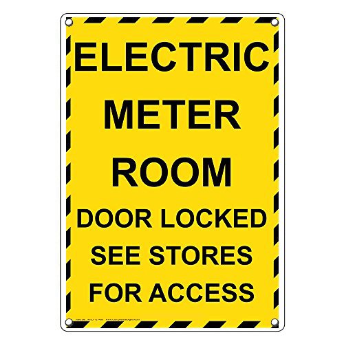 Amazon.com: Weatherproof Plastic Vertical Electric Meter Room Door ...