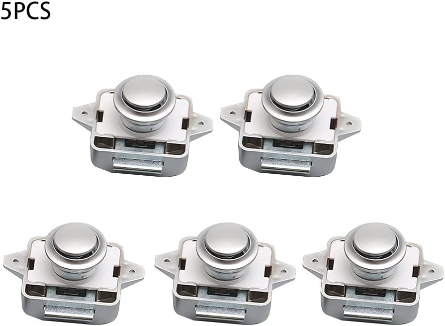 Faderr Push Button Locks Cabinet Door Catch Lock for Caravan Motorhome ...