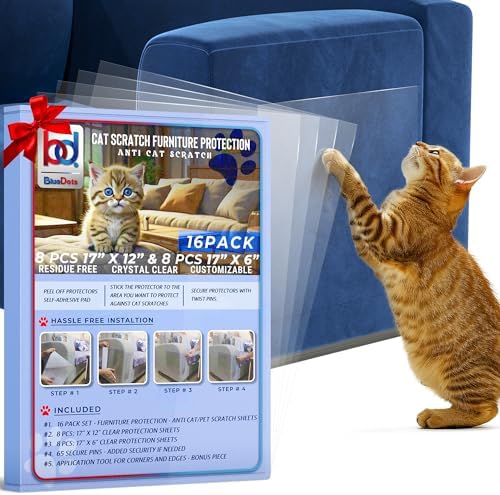 Amazon.com : Vexong Anti Cat Scratch Furniture Protector, Transparent ...