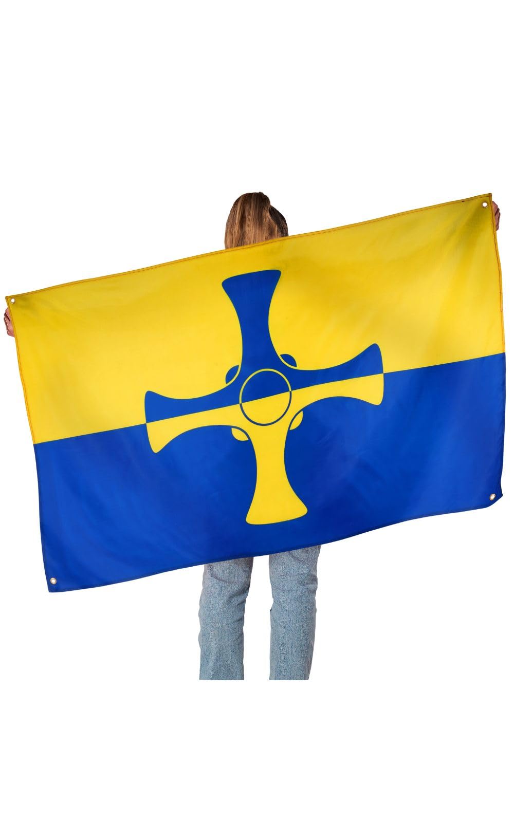 Runesol Durham Flag, 91x152cm, 3ft x 5ft, 4 Grommets, Eyelet In Every ...