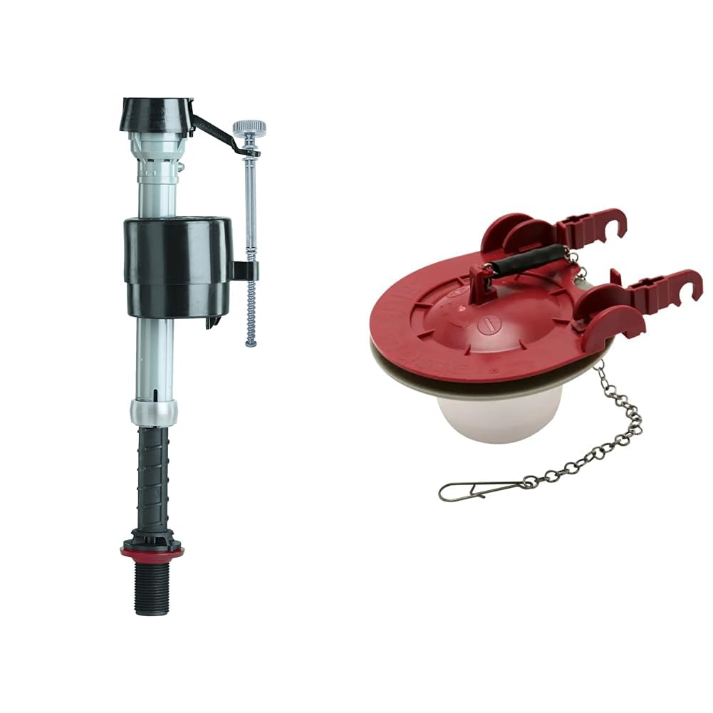 Fluidmaster 400A Anti-Siphon Universal Toilet Tank Fill Valve,Black ...