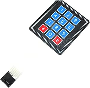 Amazon.com: 1pcs 12 Key Membrane Switch Keypad 4 x 3 4x3 Matrix Array ...