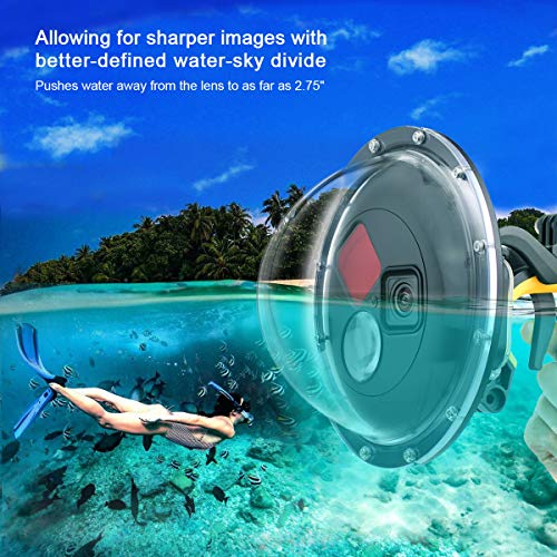 GEPULY Dome Port for GoPro Hero 12 11 10 9 Black, Dome Port Lens with ...