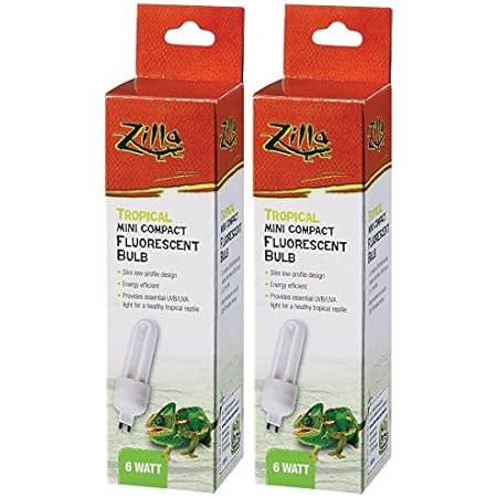 Amazon.com: (2 Pack) Zilla Mini Compact Desert Fluorescent Bulb, 6 Watt ...