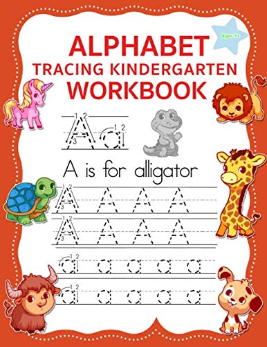 Alphabet Tracing Kindergarten Workbook: Handwriting Practice Books For ...