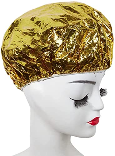 Amazon.com : Conditioning Cap Aluminum Foil Elastic Hair Coloring Heat ...