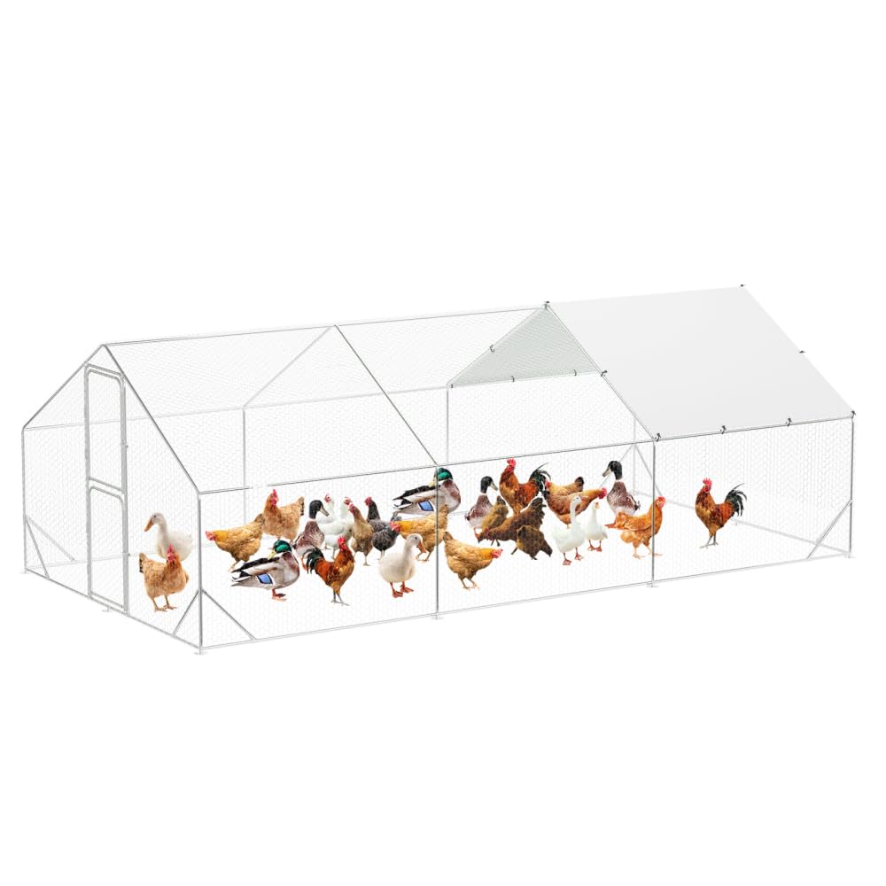 Amazon.com: VerisShade Large Metal Chicken Coop, Chicken Coop Run with ...