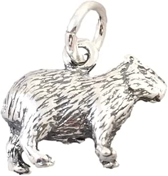 Amazon.com: CAPYBARA .925 Sterling Silver 3-D Charm Pendant Peru ...