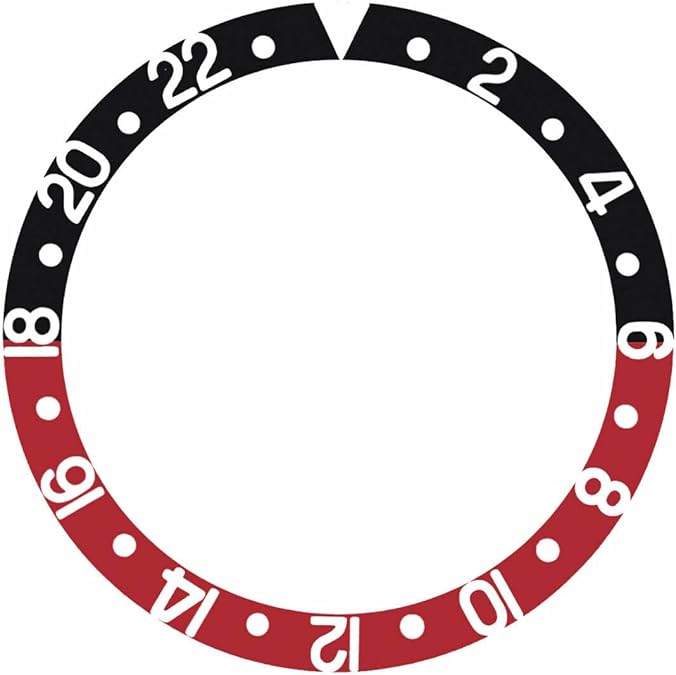 Amazon.com: Ewatchparts Black/Red Bezel Insert Compatible With Rolex ...