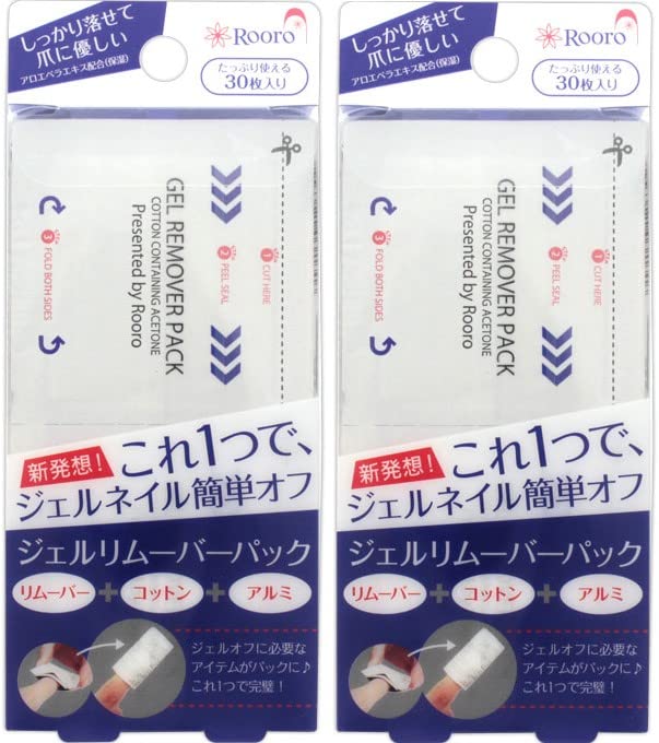 Amazon | Rooro(ローロ) ジェルリムーバーパック 30枚入り 【×2個】 まとめ買い | ノーブランド品 | リムーバー 通販