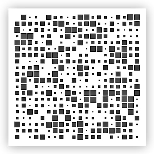 Amazon.com: Squares Pattern #2 Stencil - Choose a Size (12"x12 ...