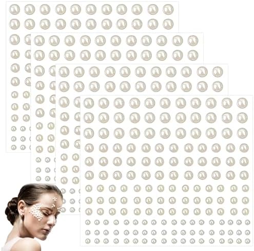 660pcs Pearl Stickers, Stick on Pearls Stickers Self Adhesive Flat Back ...