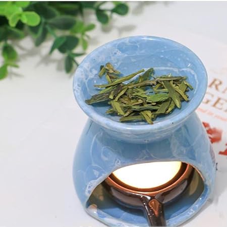 Amazon.com: Warmself Stylish Stripe Design Ceramic Tealight Candle ...