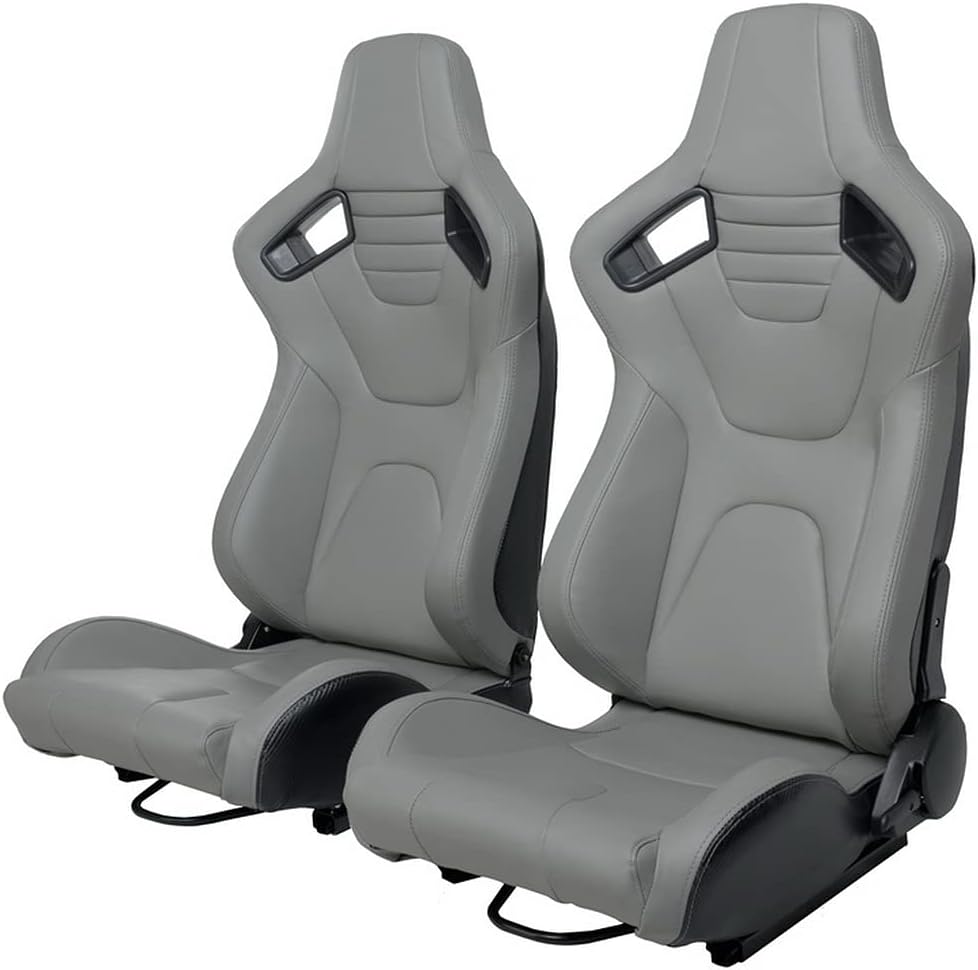Amazon.com: WIILAYOK 2 Pack Racing Seats, 1 Pair Universal PVC Leather ...