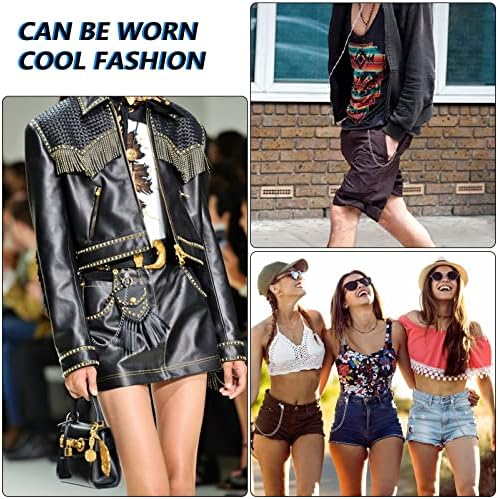 JSUOEO Key Chain, 2PCS Long Heavy Duty Key Ring Metal Pants Chain ...