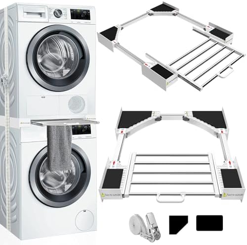 NIUXX Stacking Kit with Sliding Shelf, Fits for 46-60 cm Washing ...