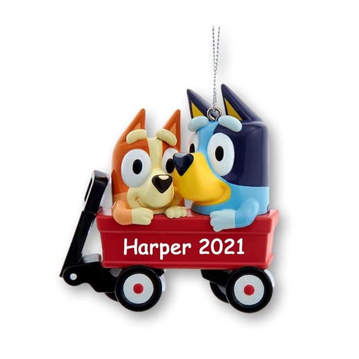 Buy Personalized Bluey Sisters Christmas Ornament - Officially Licensed ...