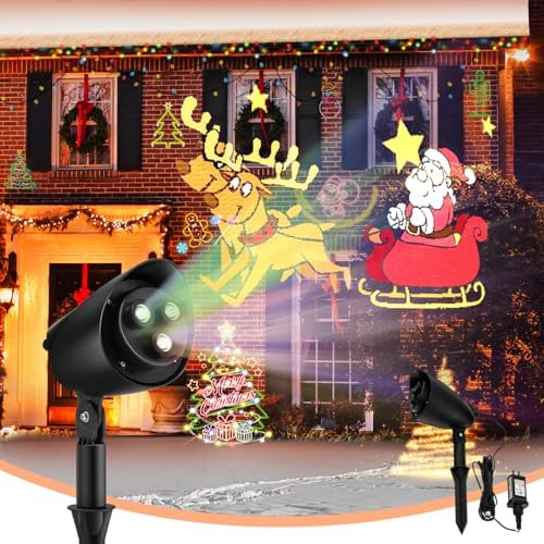 Amazon.com: 2024 Upgrade Santa in Sleigh Christmas Decorations,2024 ...