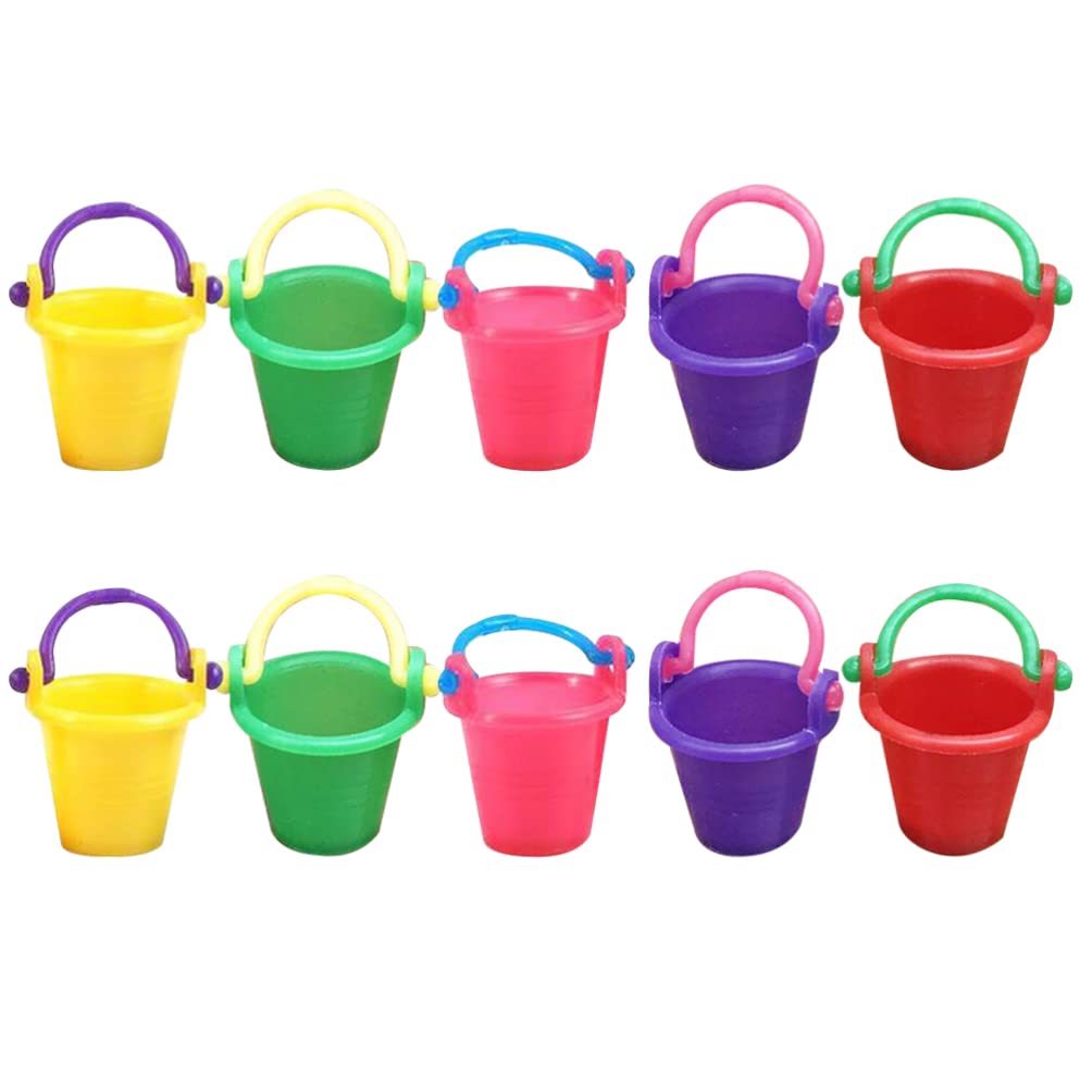 Amazon.com: NUOBESTY Miniature Buckets Model 10 Pcs Dollhouse Buckets ...