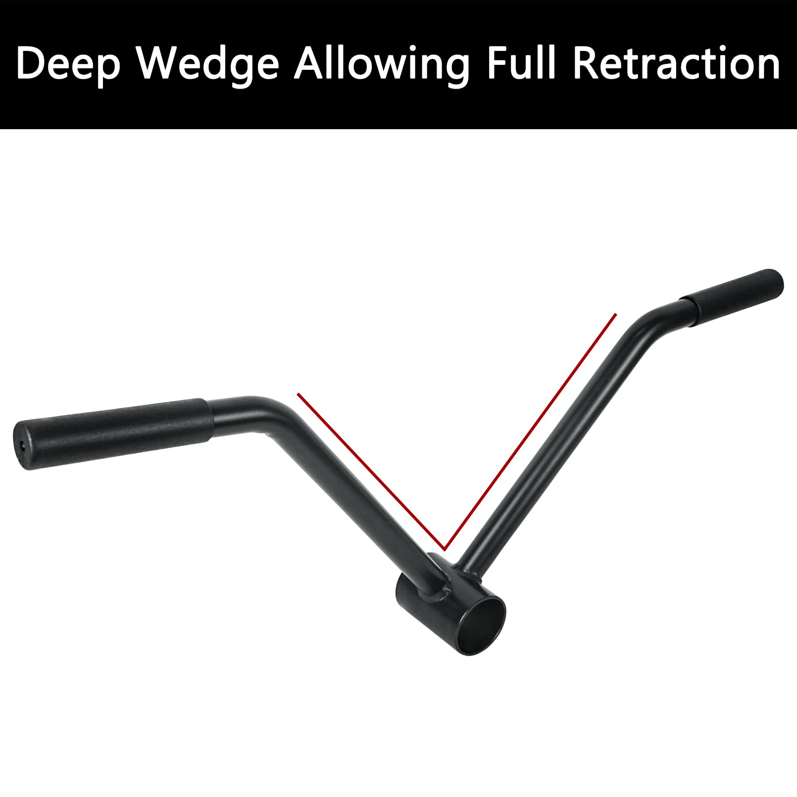 Snapklik.com : T Bar Row Handle, Solid Steel V Bar Handle Landmine ...