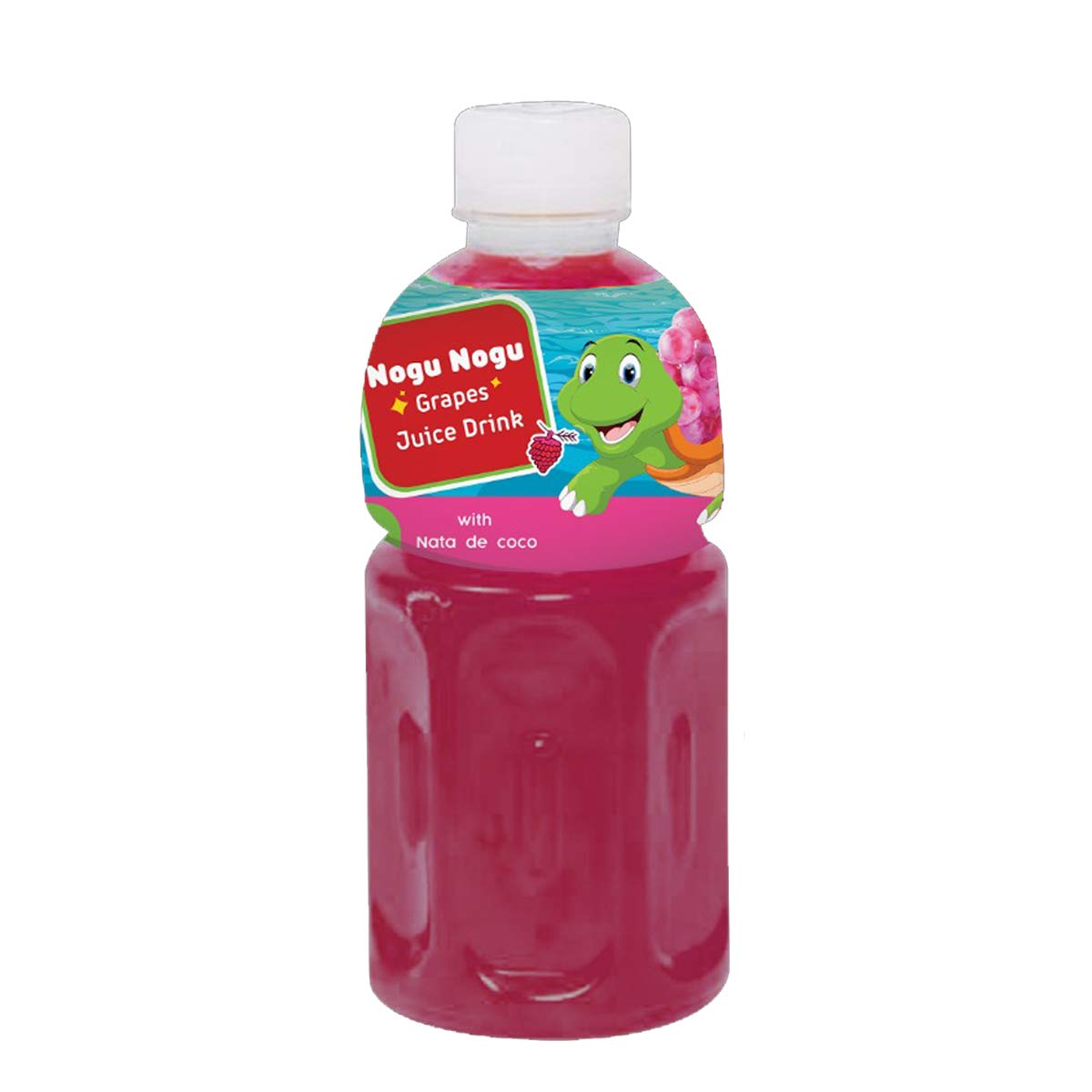 Nogu Nogu Grapes Fruit Juice 30% with NATA De Coco 320 ml (Pack of 6 ...