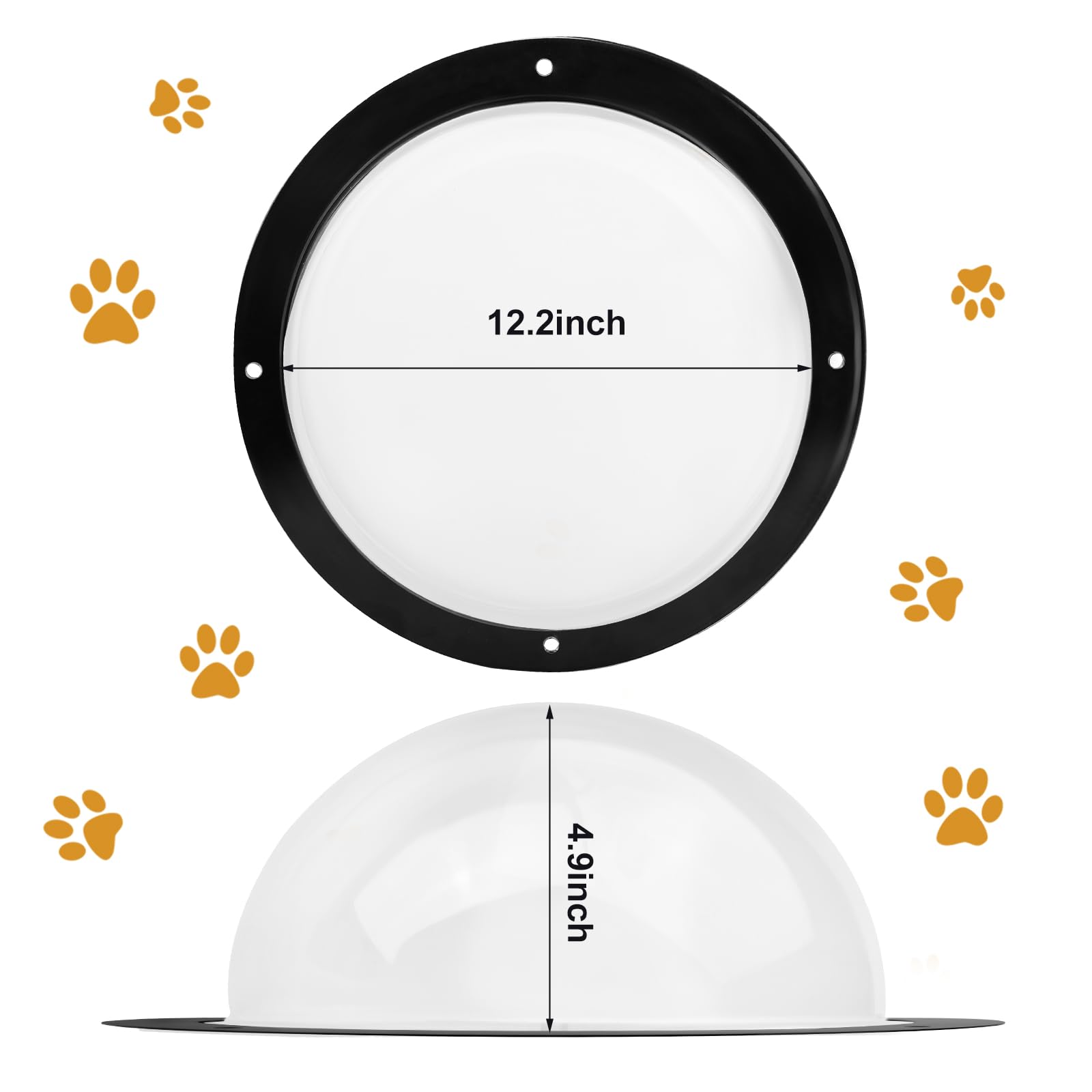 Snapklik.com : 2 Pack Dog Fence 12.2inch Clear View Dome Pet Peek ...