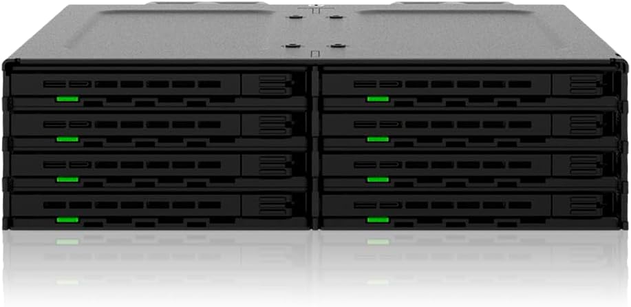 Amazon.com: 8 Bay 2.5" SAS/SATA HDD/SSD Mobile Rack for 5.25" Bay ...