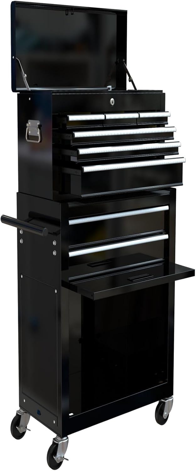 Amazon.com: Tzou 8 Drawer Tool Chest with Wheels, Rolling Tool Chest ...